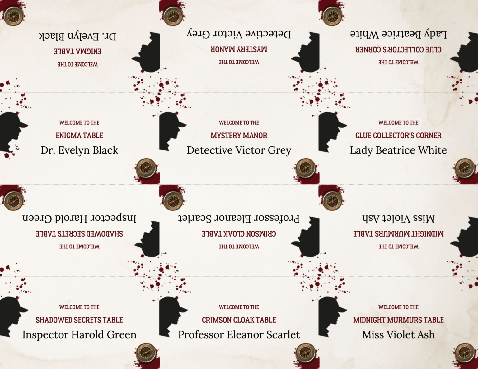 Murder Mystery Party Templates: Editable Game Invitations