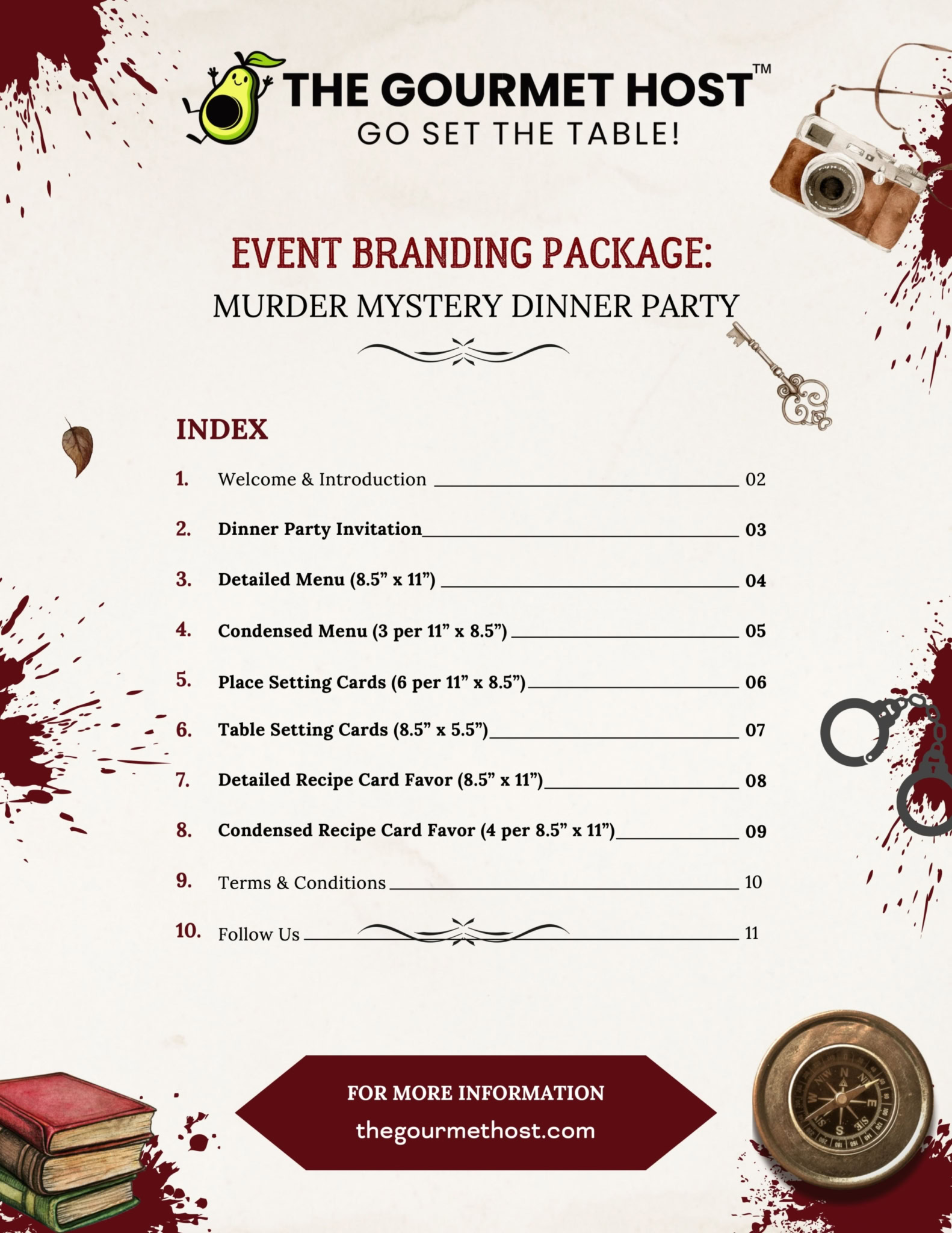 Murder Mystery Party Templates: Editable Game Invitations